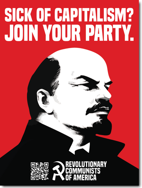 Sick of Capitalism? Join Your Party Stickers – Marxist Books